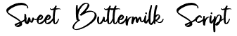 Sweet Buttermilk Script: Free Font Download | MaisFontes
