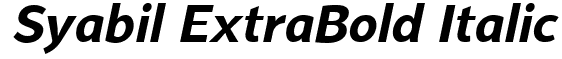 Syabil Extrabold: Free Font Download | MaisFontes
