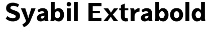 Syabil Extrabold: Free Font Download | MaisFontes