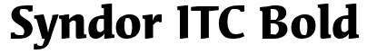Syndor ITC Bold Font: Free Download | MaisFontes