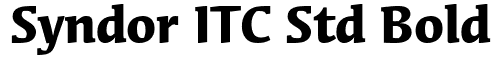 Syndor ITC Std Bold Font: Free Download | MaisFontes