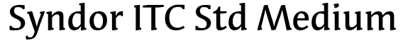 Syndor ITC Std Medium: Free Font Download | MaisFontes