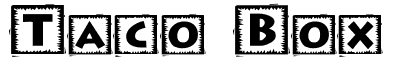 Taco Box: Free Font Download | MaisFontes