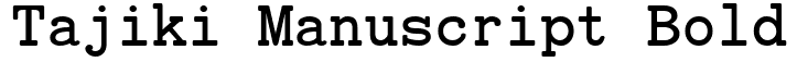 Tajiki Manuscript Bold Font: Free Download | MaisFontes