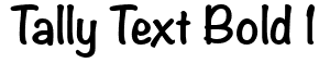 Tally Text Bold 1: Download Free Font | MaisFontes