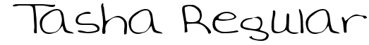 Tasha Regular Font: Free Download | MaisFontes
