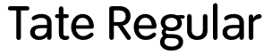 Tate Regular: Free Font Download | MaisFontes