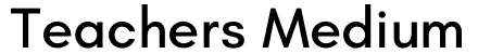 Teachers Medium Font: Free Download | MaisFontes