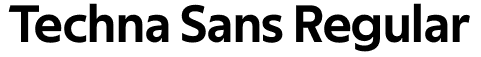 Techna Sans Regular Font: Free Download | MaisFontes