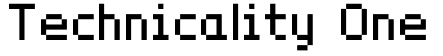 Technicality One Font: Free Download | MaisFontes