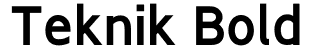 Teknik Bold: Free Font Download | MaisFontes