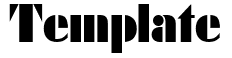 Template Font: Free Download | MaisFontes