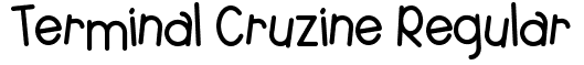 Terminal Cruzine Regular: Descargar Fuente Gratis | MaisFontes