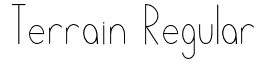 Terrain Regular: Baixar Fonte Grátis | MaisFontes