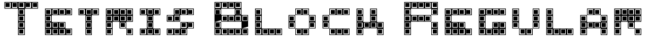 Tetris Block Regular Font: Free Download | MaisFontes