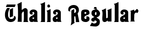 Thalia Regular Font: Free Download | MaisFontes