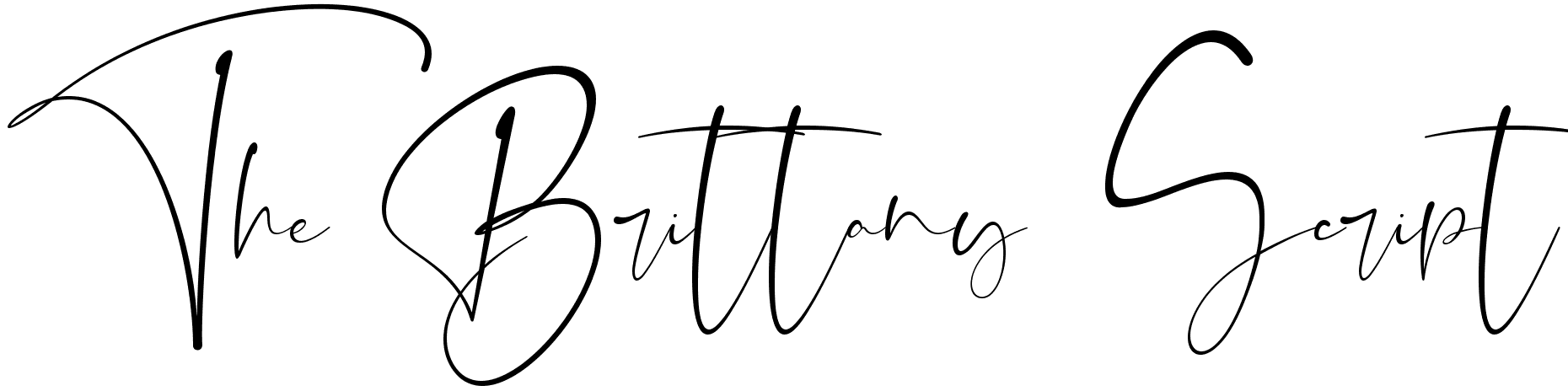 The Brittany Script: Free Font Download | MaisFontes