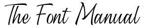 The Font Manual: Free Font Download | MaisFontes