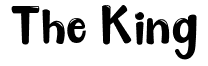 The King: Free Font Download | MaisFontes