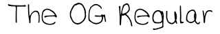 The OG Regular: Baixar Fonte Grátis | MaisFontes