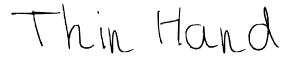 Thin Hand: Free Font Download | MaisFontes