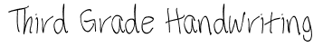 Third Grade Handwriting: Free Font Download | MaisFontes