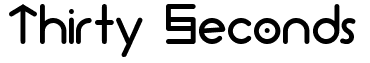 Thirty Seconds: Free Font Download | MaisFontes