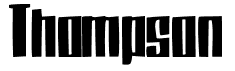 Thompson: Free Font Download | MaisFontes