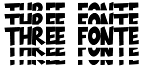 THREE FONTE: Free Font Download | MaisFontes