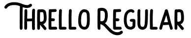 Thrello Regular: Free Font Download | MaisFontes