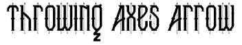 Throwing Axes Arrow Font: Free Download | MaisFontes