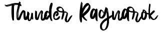 Thunder Ragnarok Font: Free Download | MaisFontes
