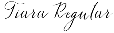 Tiara Regular: Free Font Download | MaisFontes