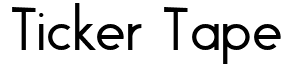 Ticker Tape: Free Font Download | MaisFontes