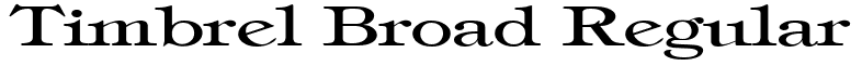 TimbrelBroad Regular: Free Font Download | MaisFontes