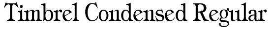 TimbrelCondensed Regular: Free Font Download | MaisFontes