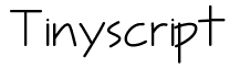 Tinyscript: Free Font Download | MaisFontes