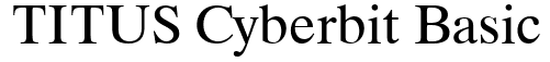 TITUS Cyberbit Basic: Free Font Download | MaisFontes