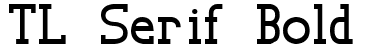 TL Serif Bold Font: Free Download | MaisFontes