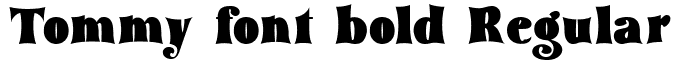 Tommy font bold Regular Font: Free Download | MaisFontes
