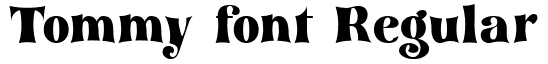 Tommy font Regular Font: Free Download | MaisFontes