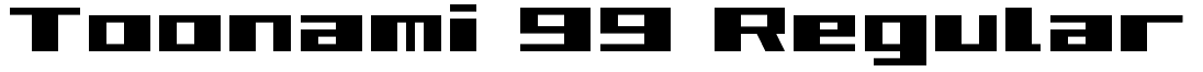 Toonami 99 Regular Font: Free Download | MaisFontes