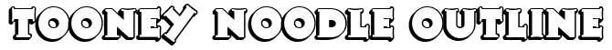 Tooney Noodle Outline Font: Free Download | MaisFontes