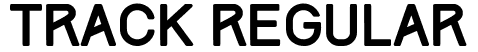 Track Regular Font: Free Download | MaisFontes