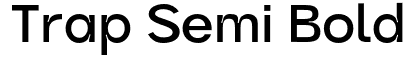Trap Semi Bold: Download Free Font | MaisFontes