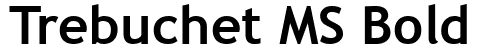 Trebuchet MS Bold font download | MaisFontes.com