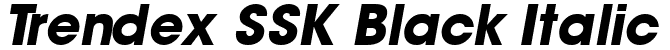 Trendex SSK Black Italic Font: Free Download | MaisFontes