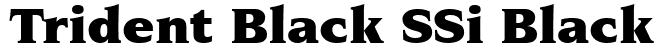 Trident Black SSi Black Font: Free Download | MaisFontes