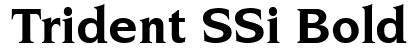 Trident SSi Bold Font: Free Download | MaisFontes