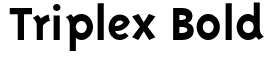 Triplex Bold Font: Free Download | MaisFontes
